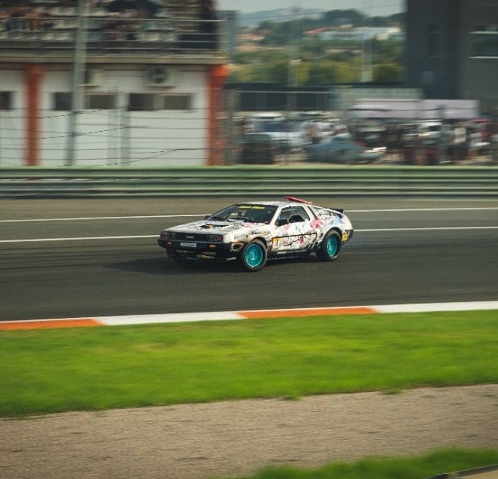 This Crazy DeLorean Drift Car Secretly Wants to Be a Corvette