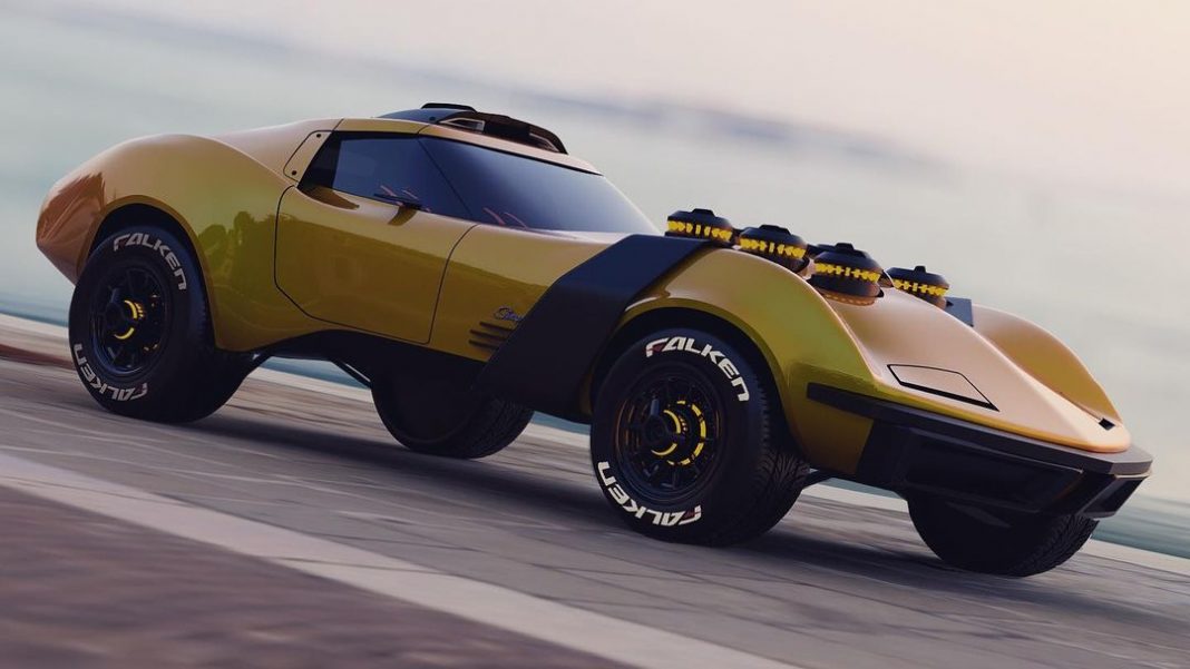 Chevrolet "Cyberpunk Corvette" Rendered as Updated C3 with Supercar Styling