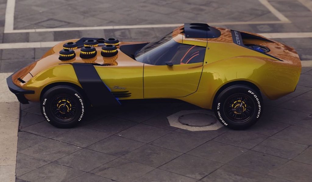 Chevrolet "Cyberpunk Corvette" Rendered as Updated C3 with Supercar Styling