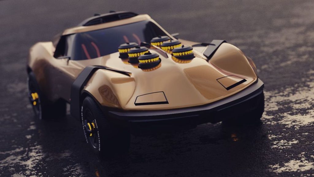 Chevrolet "Cyberpunk Corvette" Rendered as Updated C3 with Supercar Styling