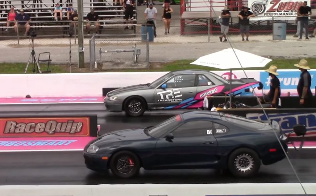 2JZ Nissan 240SX Teaches Supra a Drag Racing Lesson, Is Schooled by ...