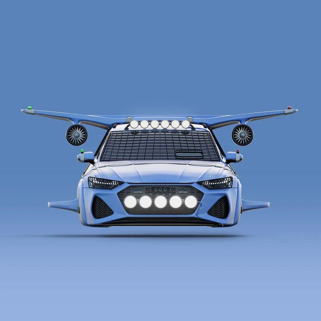 Flying Audi RS6 Digitally Enjoys Maiden Voyage Thanks to Winglet Kit