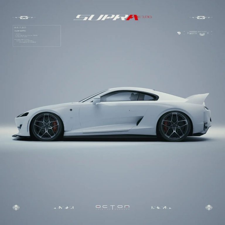 A100 Toyota Supra "Ghost in the Shell" Concept Has Retro Looks for 2030