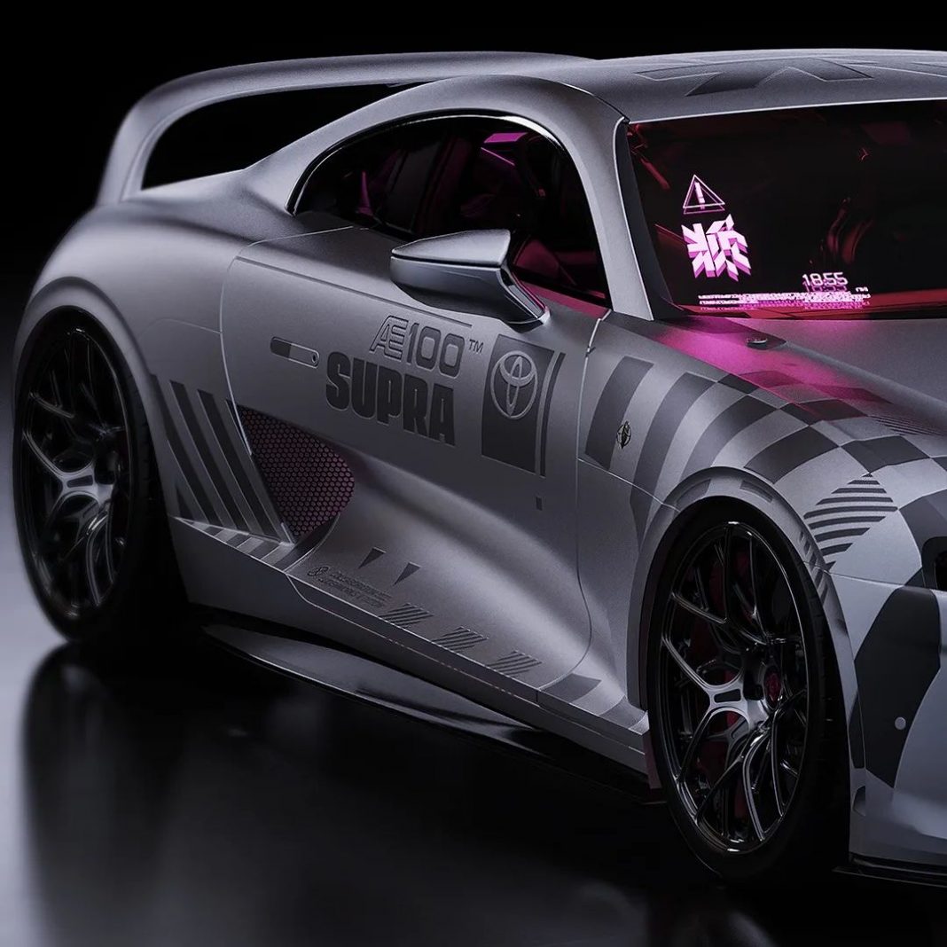 A100 Toyota Supra "Ghost in the Shell" Concept Has Retro Looks for 2030