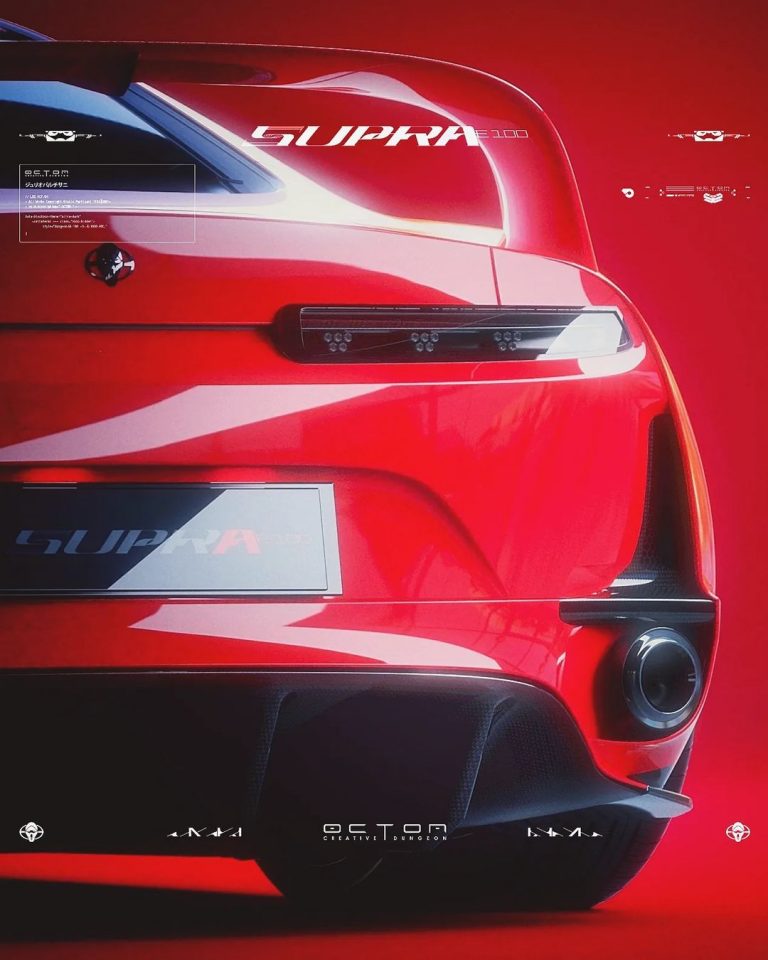 A100 Toyota Supra "Ghost in the Shell" Concept Has Retro Looks for 2030