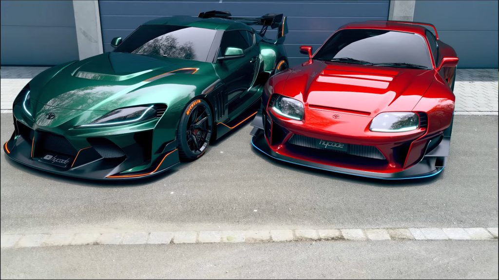 Old and New Toyota Supra Get Matching "Hyper Supra" Widebody Makeovers