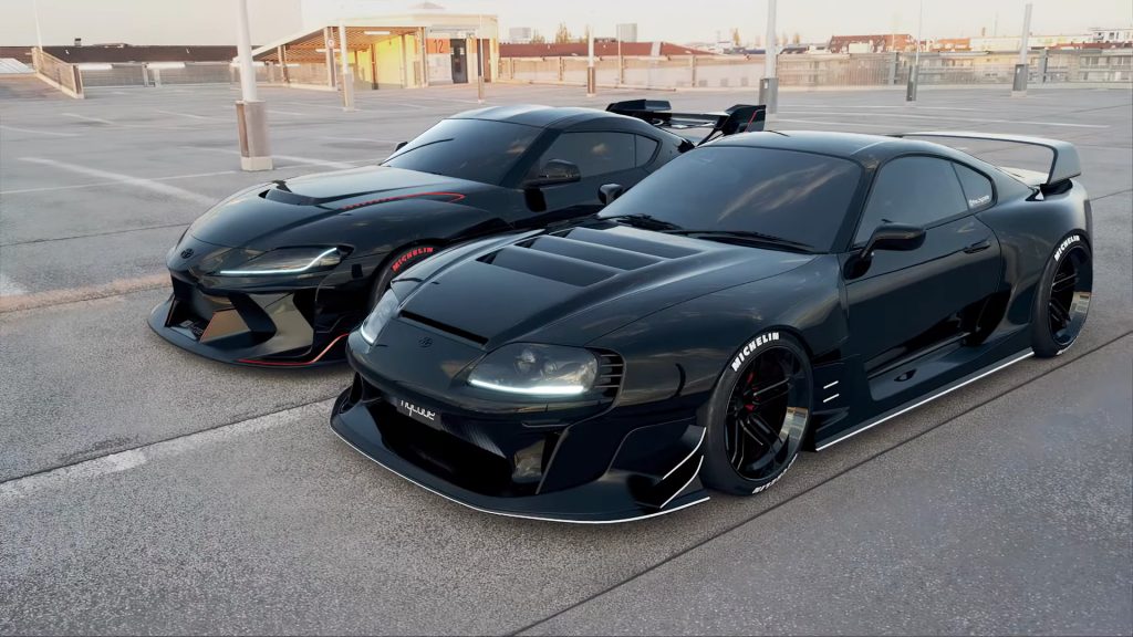 Old and New Toyota Supra Get Matching "Hyper Supra" Widebody Makeovers