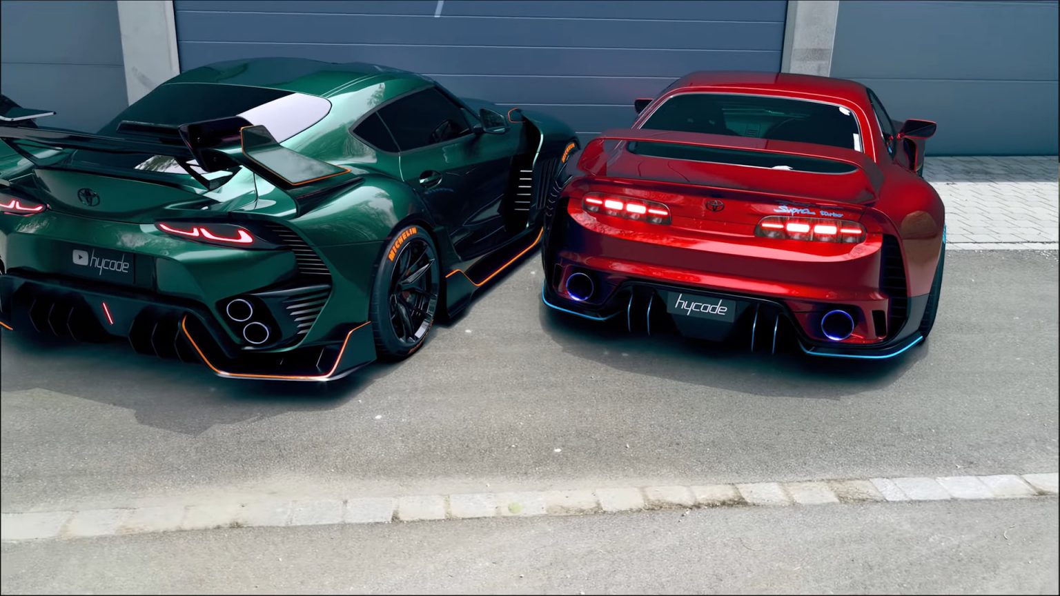 Old and New Toyota Supra Get Matching "Hyper Supra" Widebody Makeovers