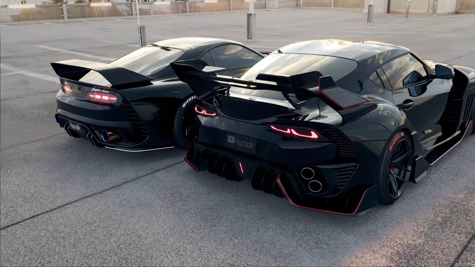 Old and New Toyota Supra Get Matching "Hyper Supra" Widebody Makeovers