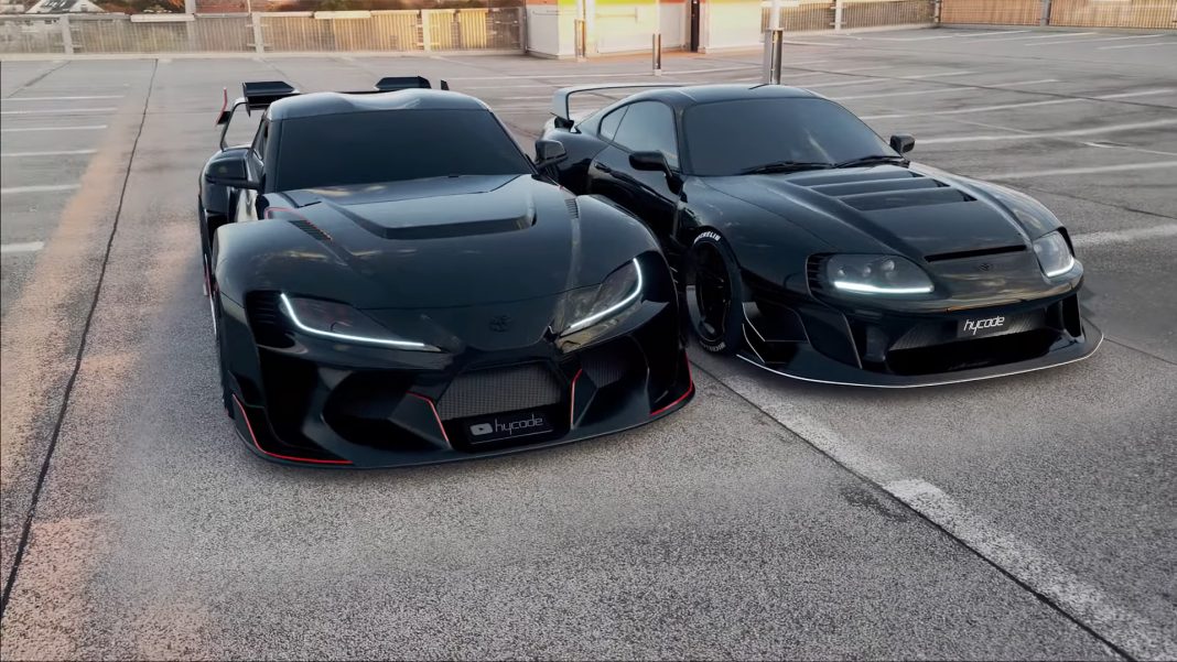 Old and New Toyota Supra Get Matching "Hyper Supra" Widebody Makeovers