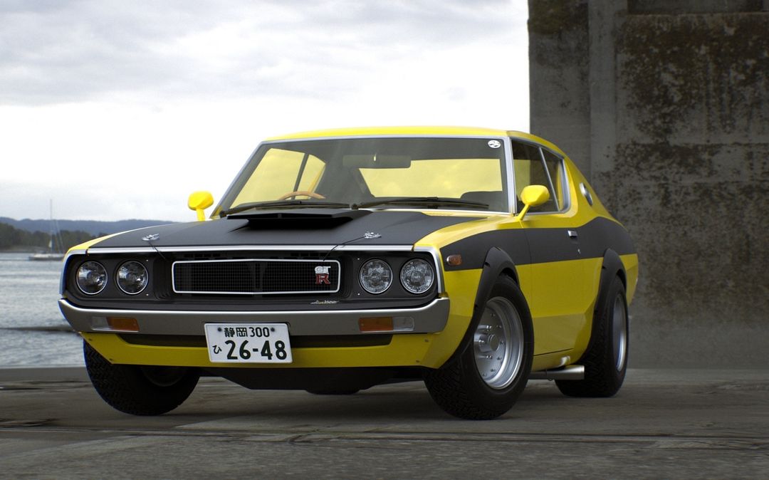 1973 Nissan GT-R "Kenmeri Muscle" Gets CGI Mopar Makeover with ...