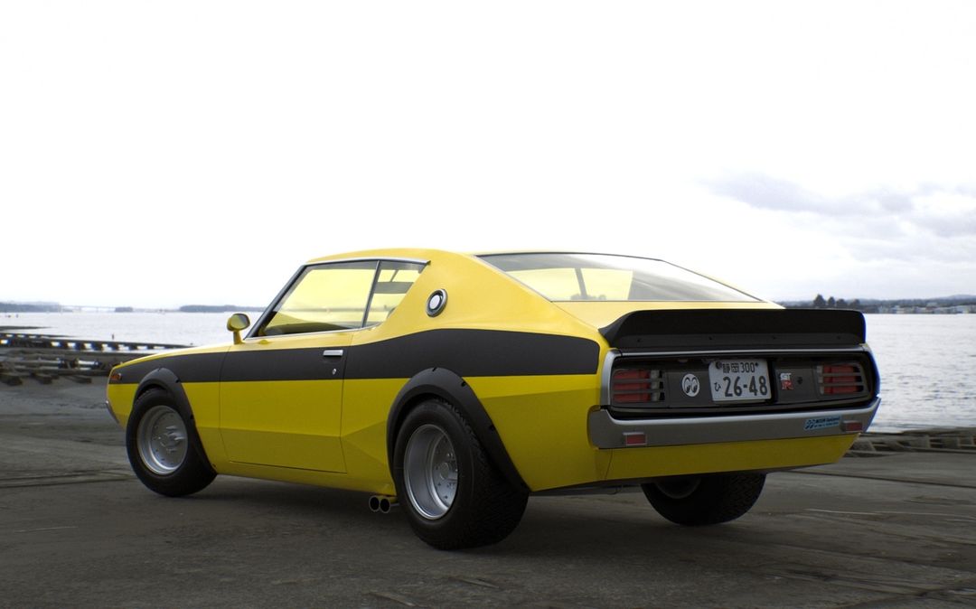 1973 Nissan GT-R "Kenmeri Muscle" Gets CGI Mopar Makeover with ...