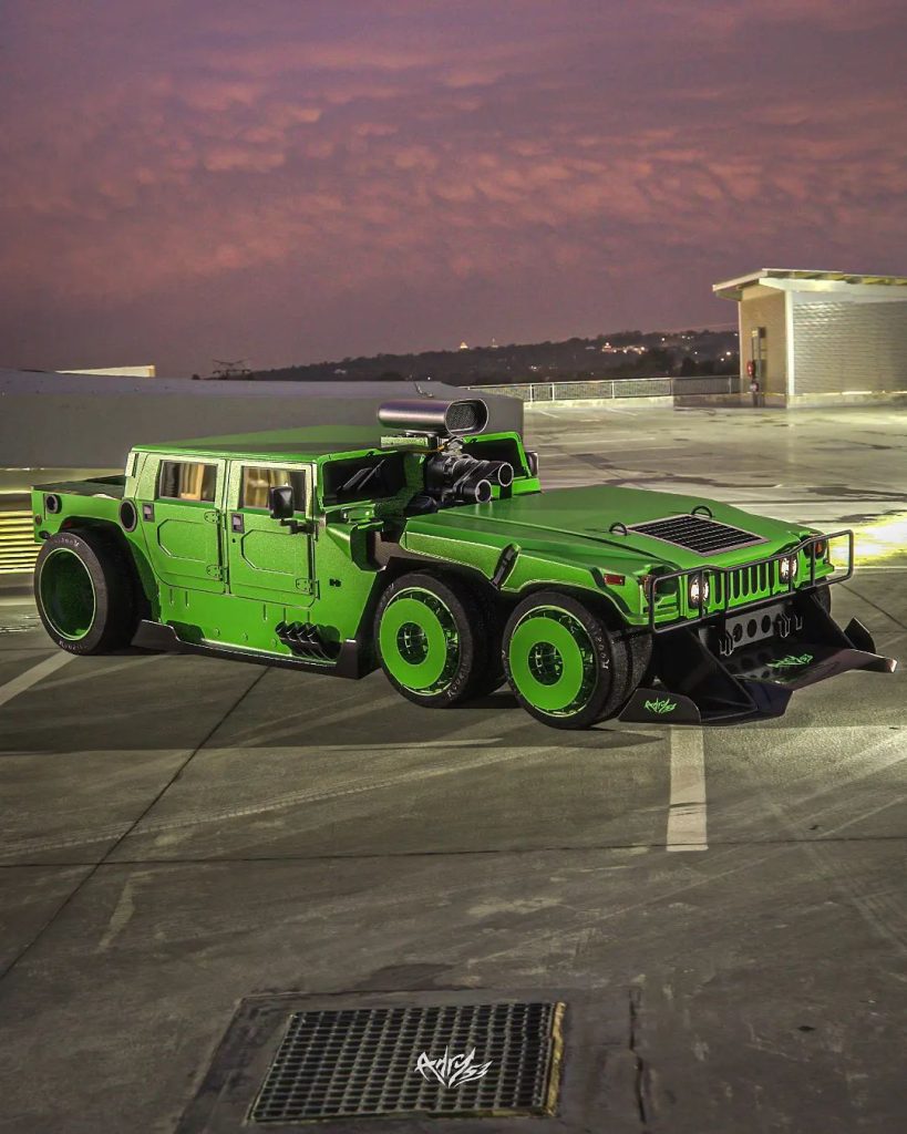 Hummer 6x6 "Goliath for Glory" Is a Demolition Racer Rendering