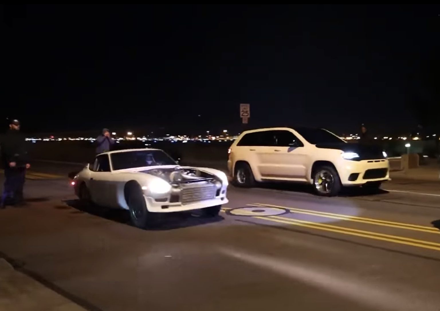 Hellephant-Powered Jeep Trackhawk Drag Races Big Turbo LS 280Z, One ...