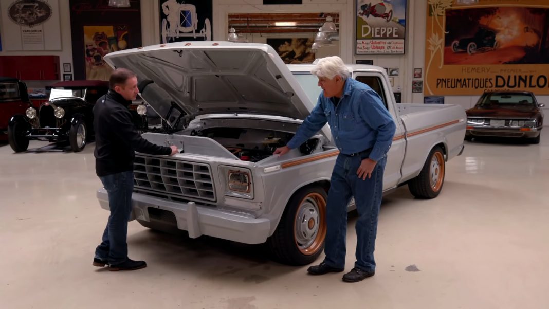 Jay Leno Drives Electric 1978 Ford F100 "Eluminator" With Mach-E Swap