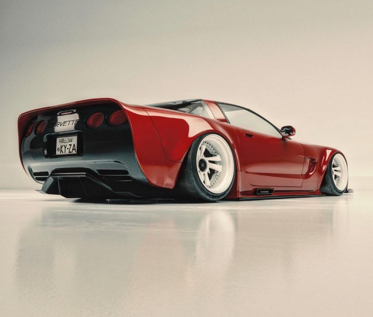 Kyza Creates Chevy Corvette C5-R "Street Edition" of His Widebody Dreams