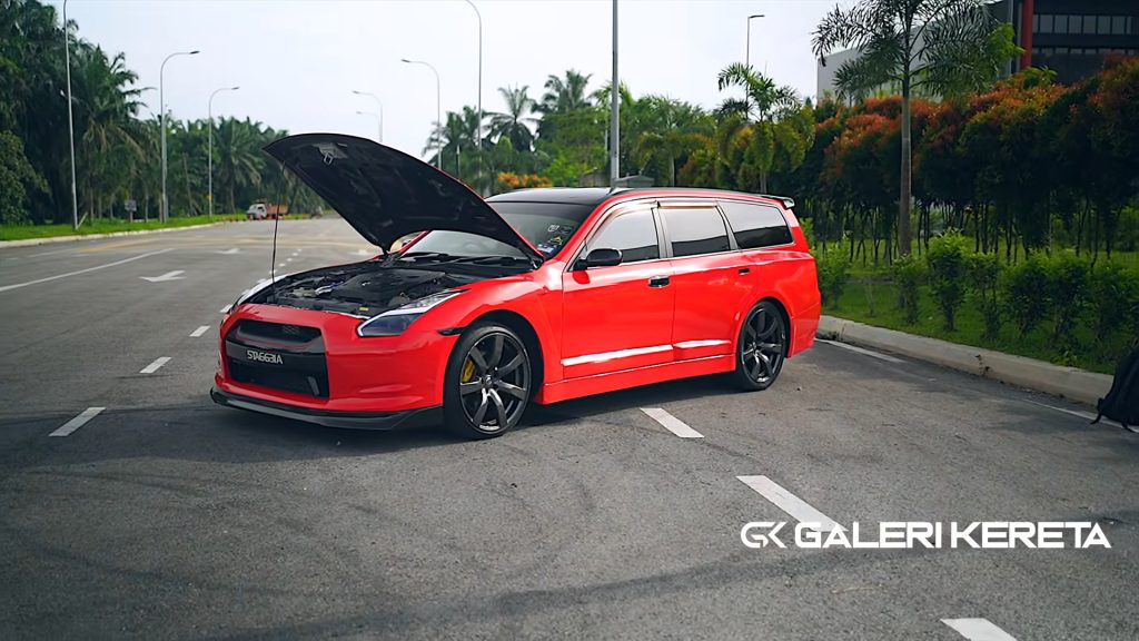 R35 Nissan GT-R Wagon Exists Thanks to JDM Stagea, Looks Stunning in Red