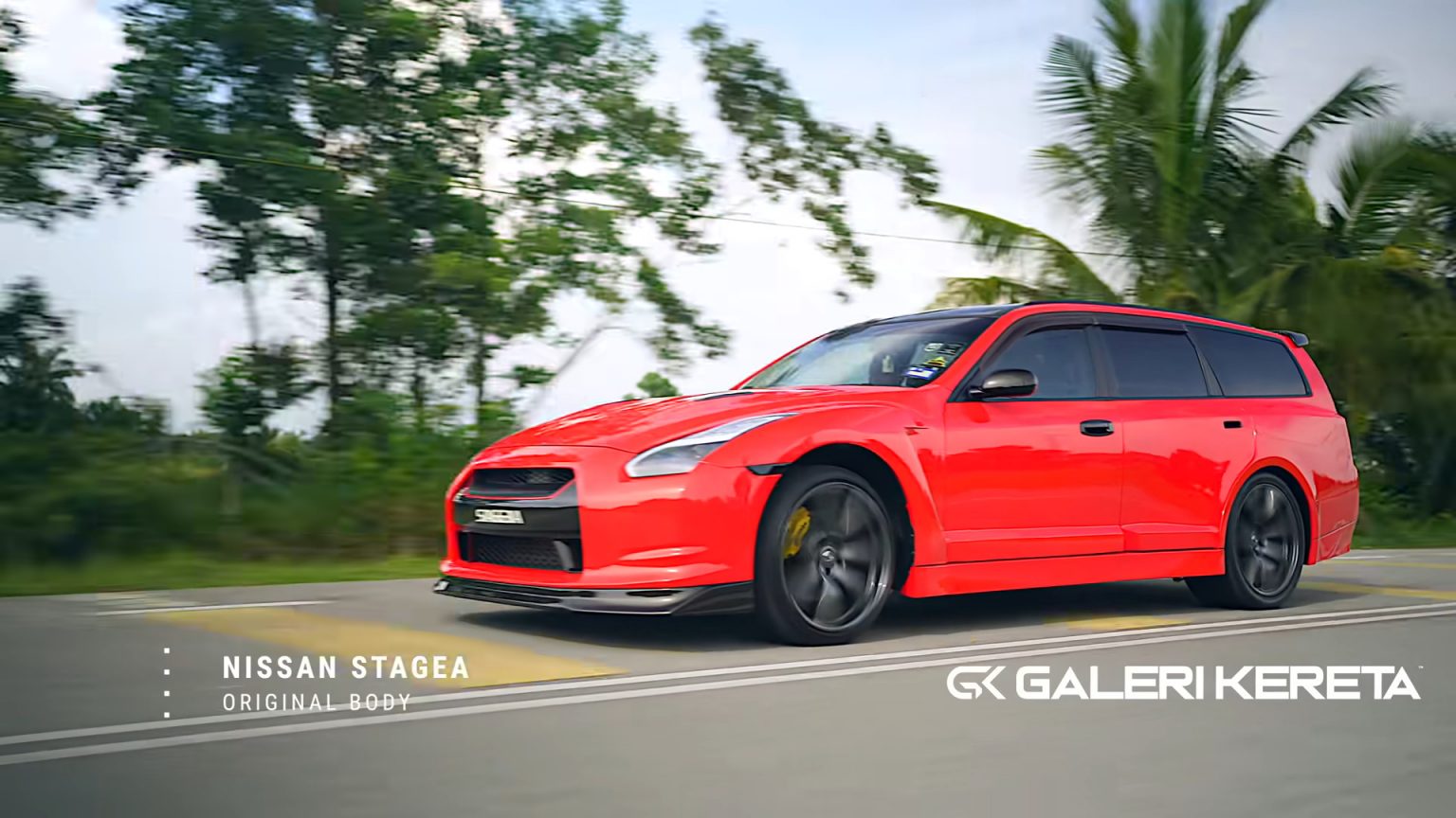 R35 Nissan GT-R Wagon Exists Thanks to JDM Stagea, Looks Stunning in Red