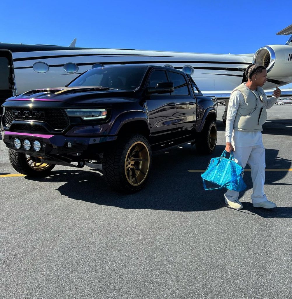 Rapper Lil Baby's Ram TRX Flexes Midnight Purple, Forgiatos and Bomber ...