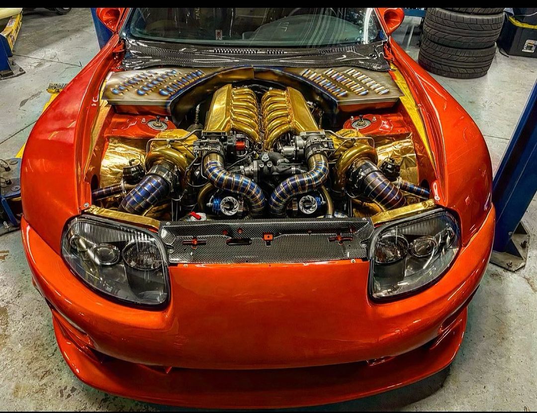 Mk4 Supra With Twin Turbo V12 Has Nissan Gt R Awd Makes 1000 Hp On Dyno