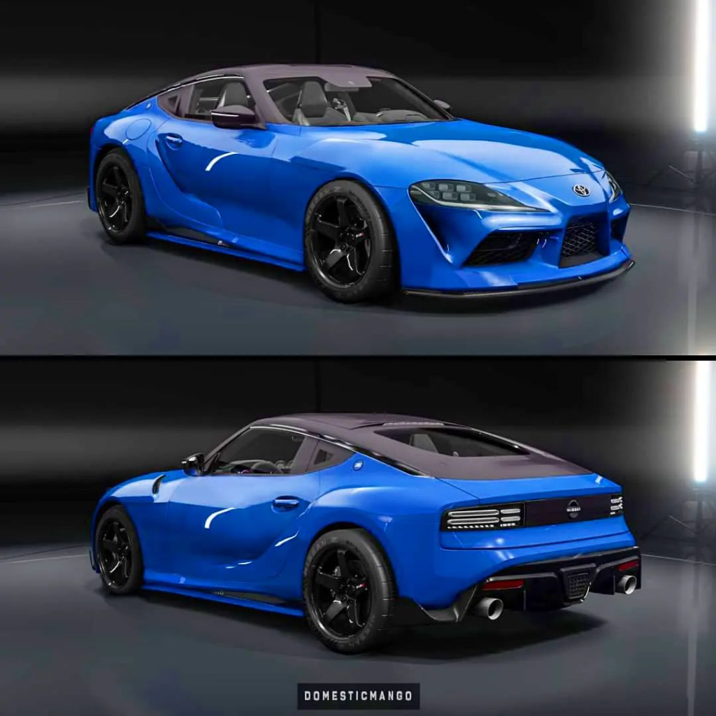 The Toyota "Zupra" Is an Insane Half-Nissan CGI Bundling Rival Sports ...