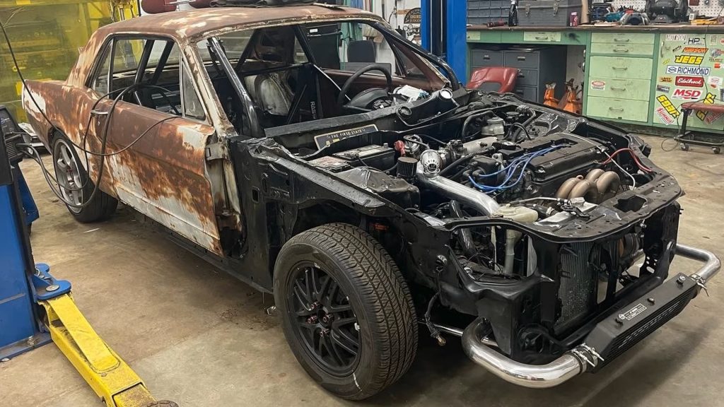 1965 Ford Mustang Body on a 1996 Honda Civic Chassis Is Dubbed "Masutangu"