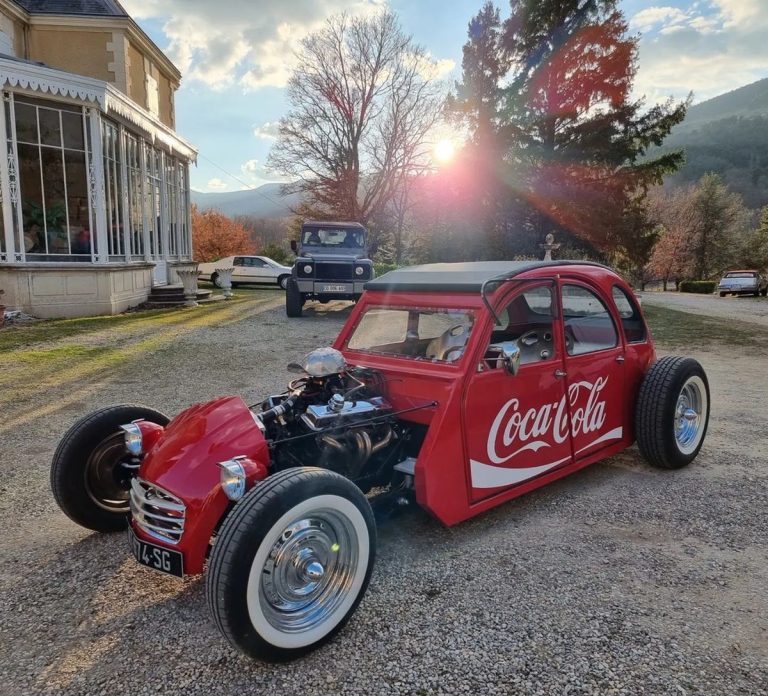 Citroen 2CV Turns into Unexpected Hot Rod with Exposed Chevy V8