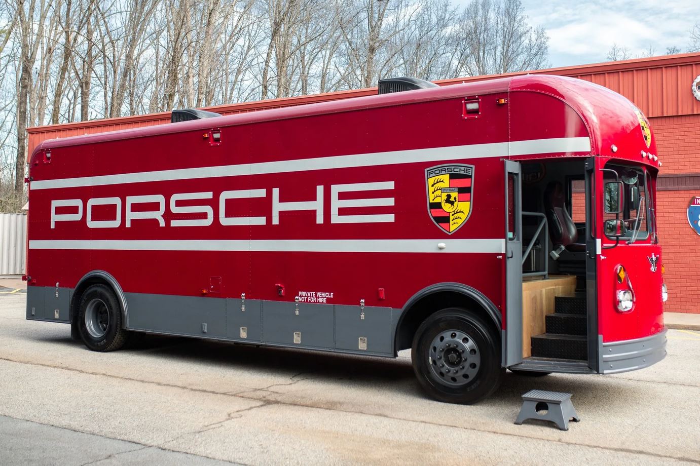 1963 Gillig Coach Bus Turned into Porsche Hauler Going for $300,000