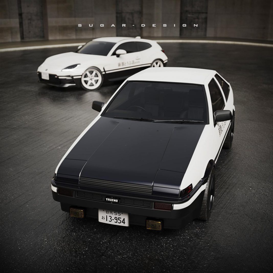 2022 Toyota GR86 "Initial D Hatchback" Is a Tofu Delivery Rendering