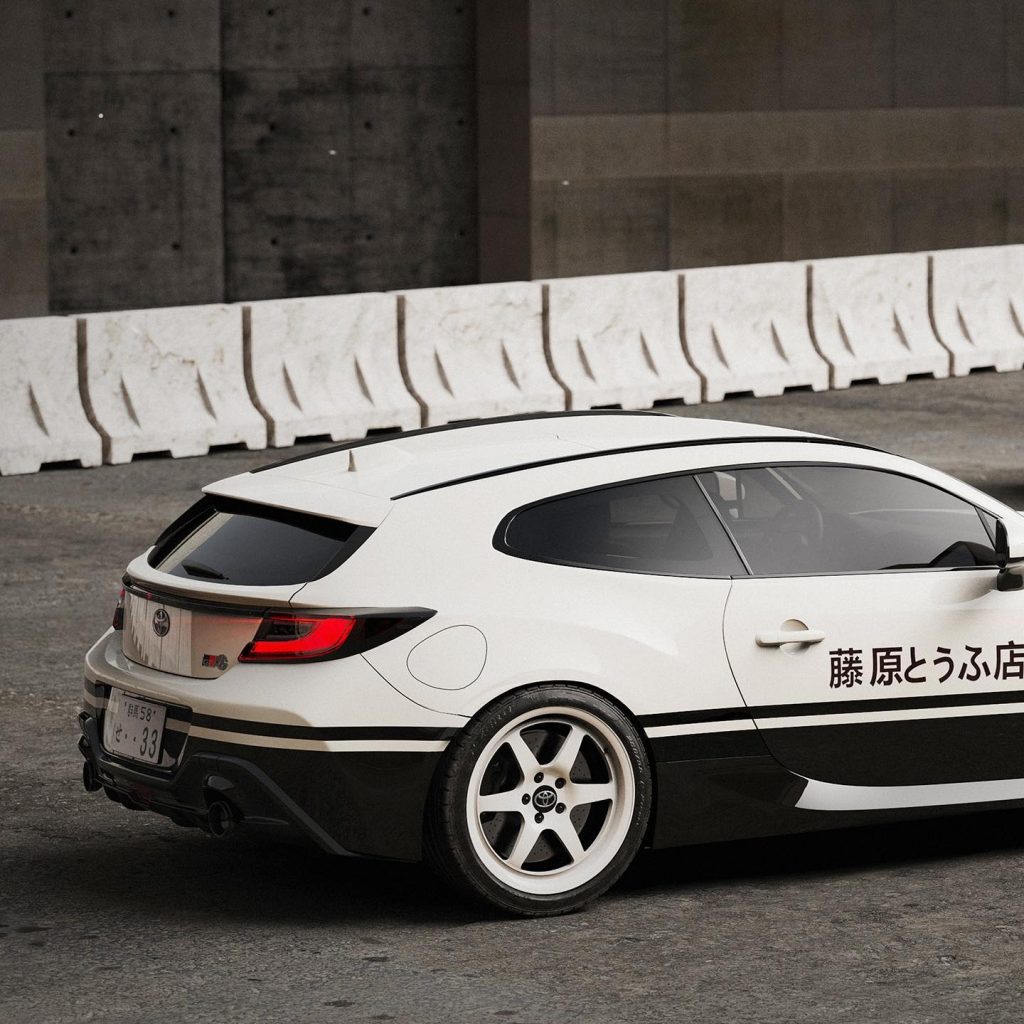 2022 Toyota GR86 "Initial D Hatchback" Is a Tofu Delivery Rendering