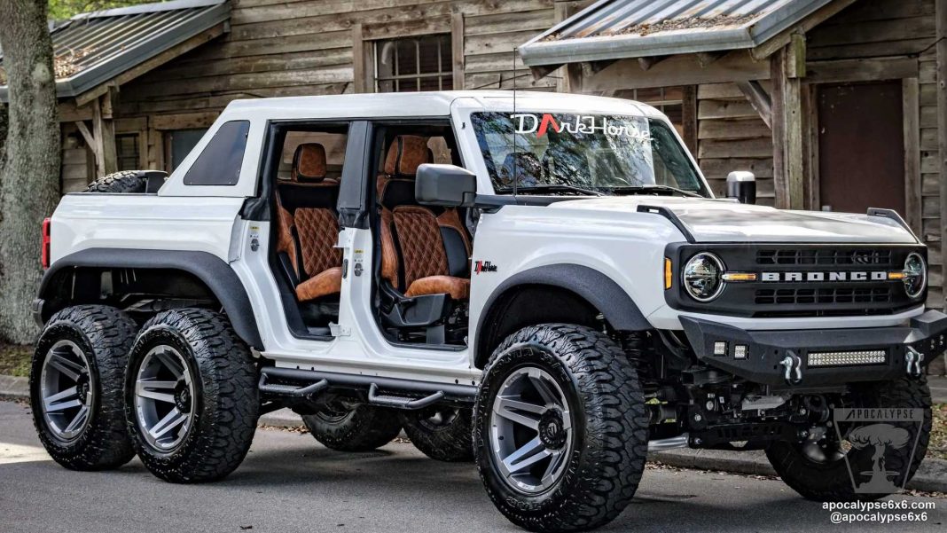 Ford Bronco 6x6 Pickup Is a Real Monster Called Apocalypse Dark Horse