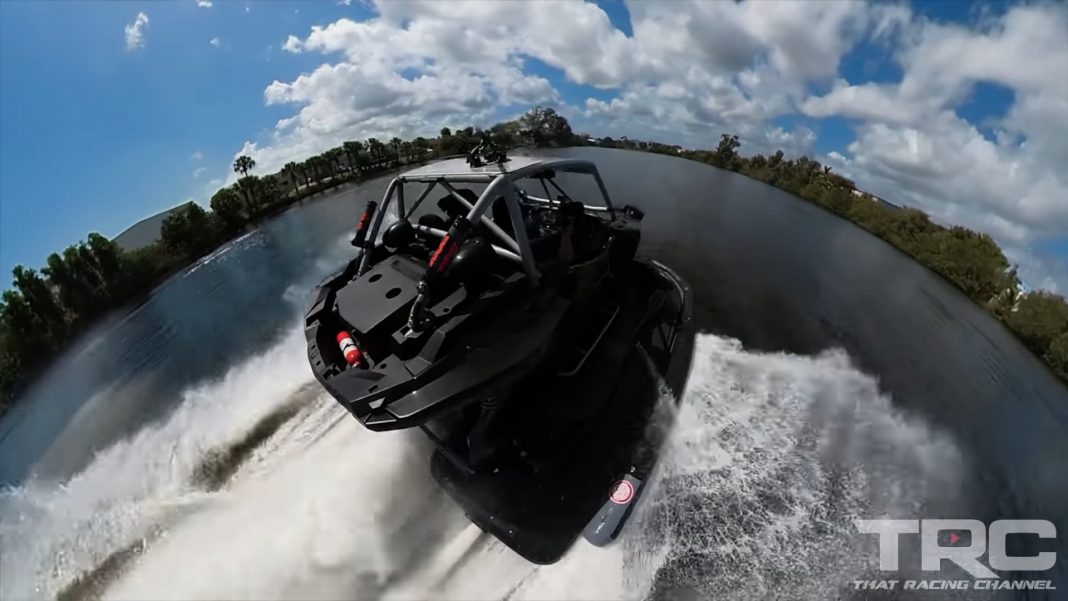 Polaris RZR Strapped to Two Jet Skis: the 600 HP Typhoon