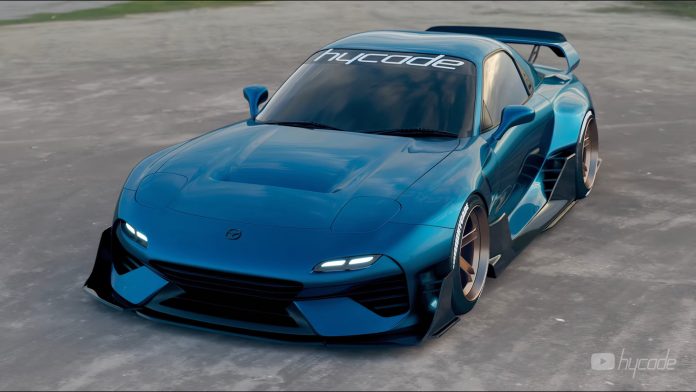 Mazda RX-7 Widebody Rendering by Hycade Looks Like a JDM Supercar