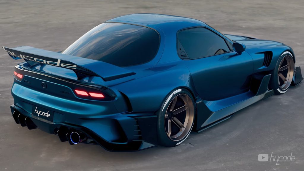 Mazda RX-7 Widebody Rendering by Hycade Looks Like a JDM Supercar