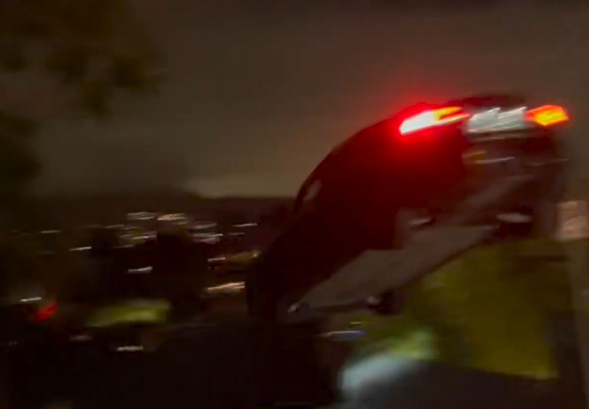 David Dobrik's Stupid Tesla Jump Gets Repeated, $150,000 Model S Is Totaled