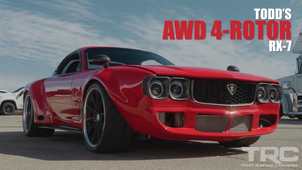 1200 HP 4-Rotor Mazda RX-7 With Lamborghini AWD Looks Retro in Pandem ...
