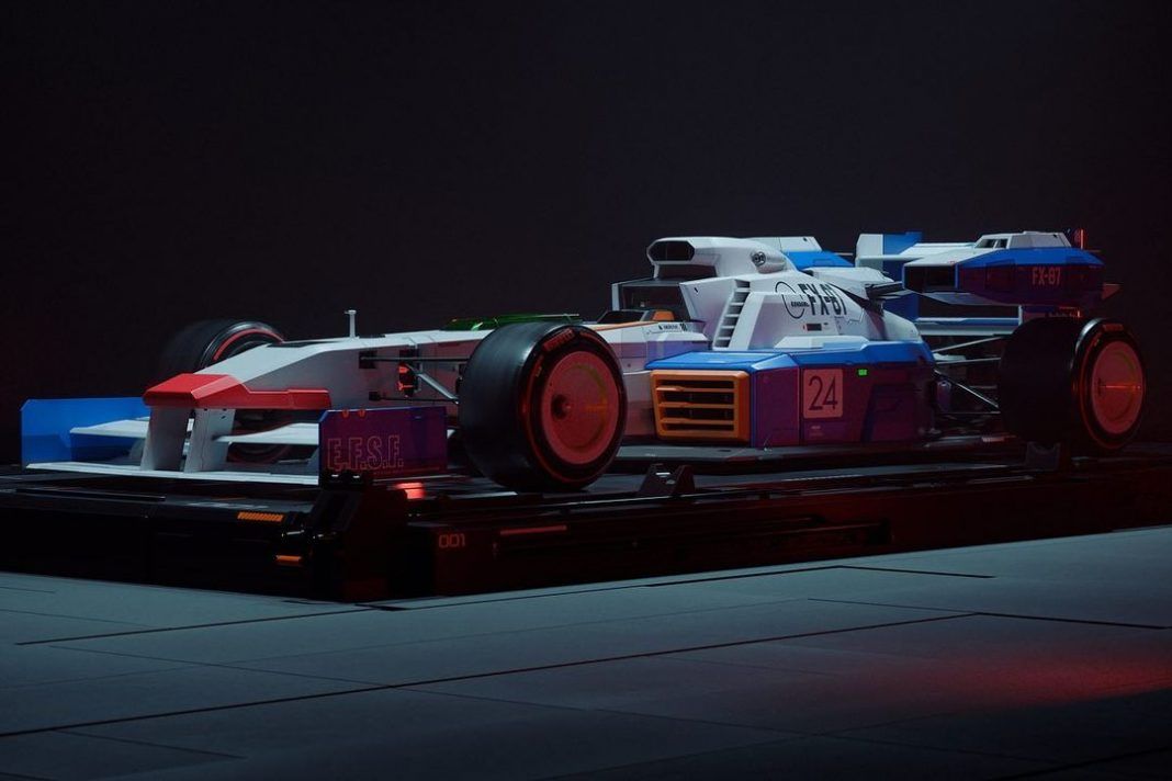 Gundam F1 Car Is a V10 Mobile Suit with Nostalgic Colors in Detailed ...