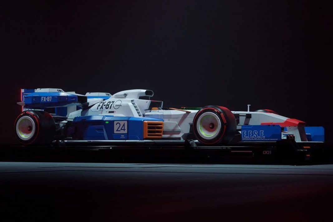 Gundam F1 Car Is a V10 Mobile Suit with Nostalgic Colors in Detailed ...