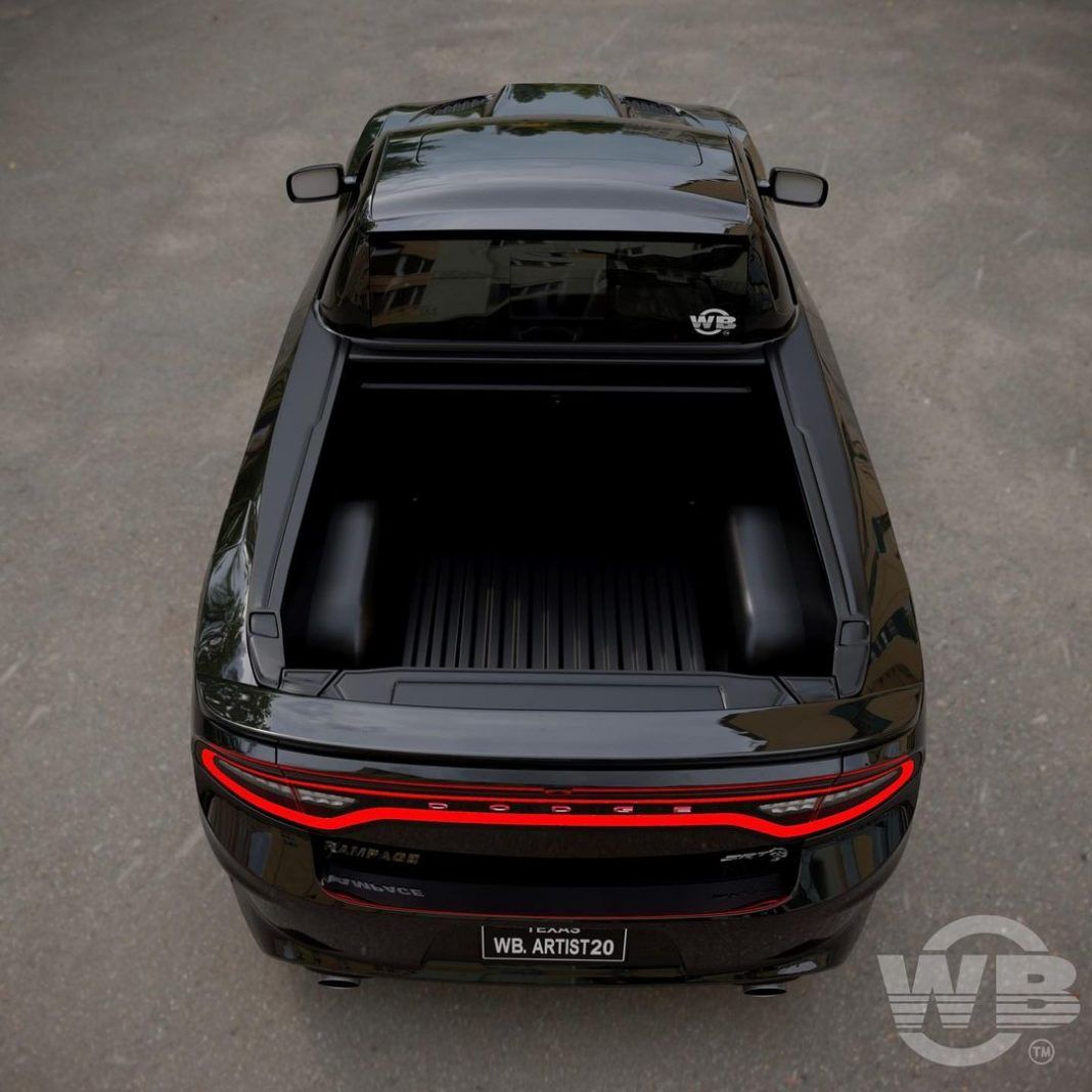 Dodge Charger Hellcat Widebody Pickup Truck Is the Modern Rampage CGI ...