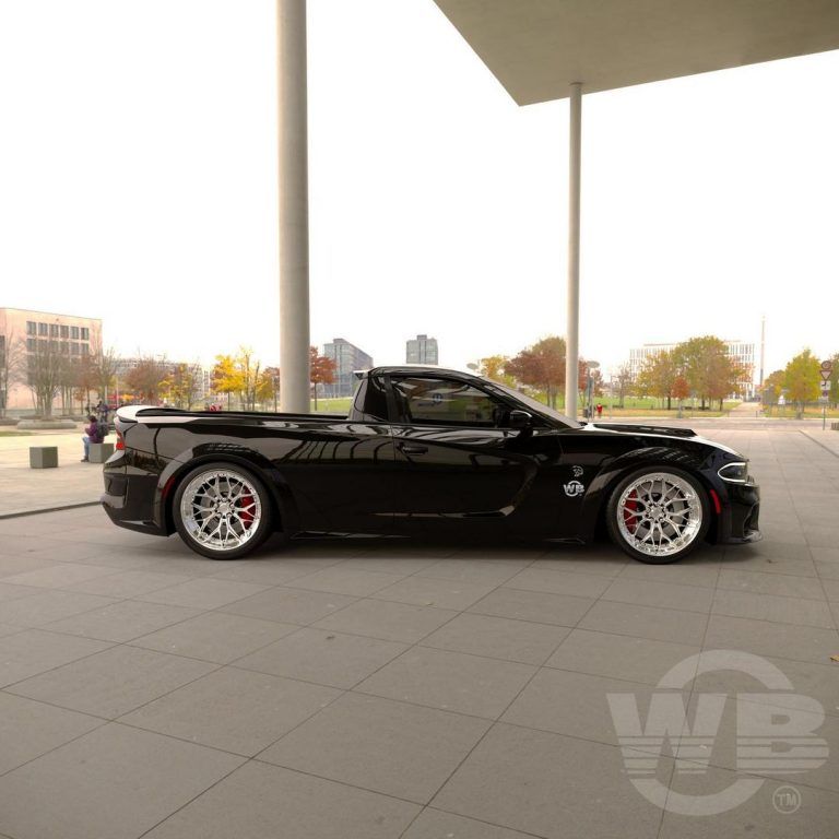 Dodge Charger Hellcat Widebody Pickup Truck Is the Modern Rampage CGI ...