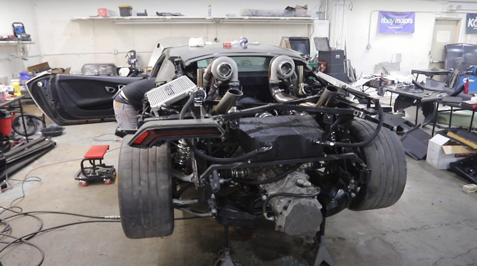 Twin-Turbo, LS-Swapped Manual Lamborghini Huracan Hits Drag Strip as ...