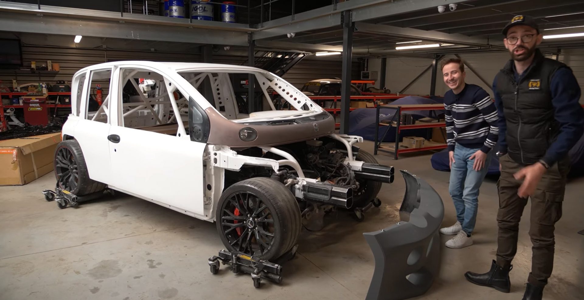 Updated: French YouTubers Raise $1.1M to Build 1,000 HP Fiat Multipla ...