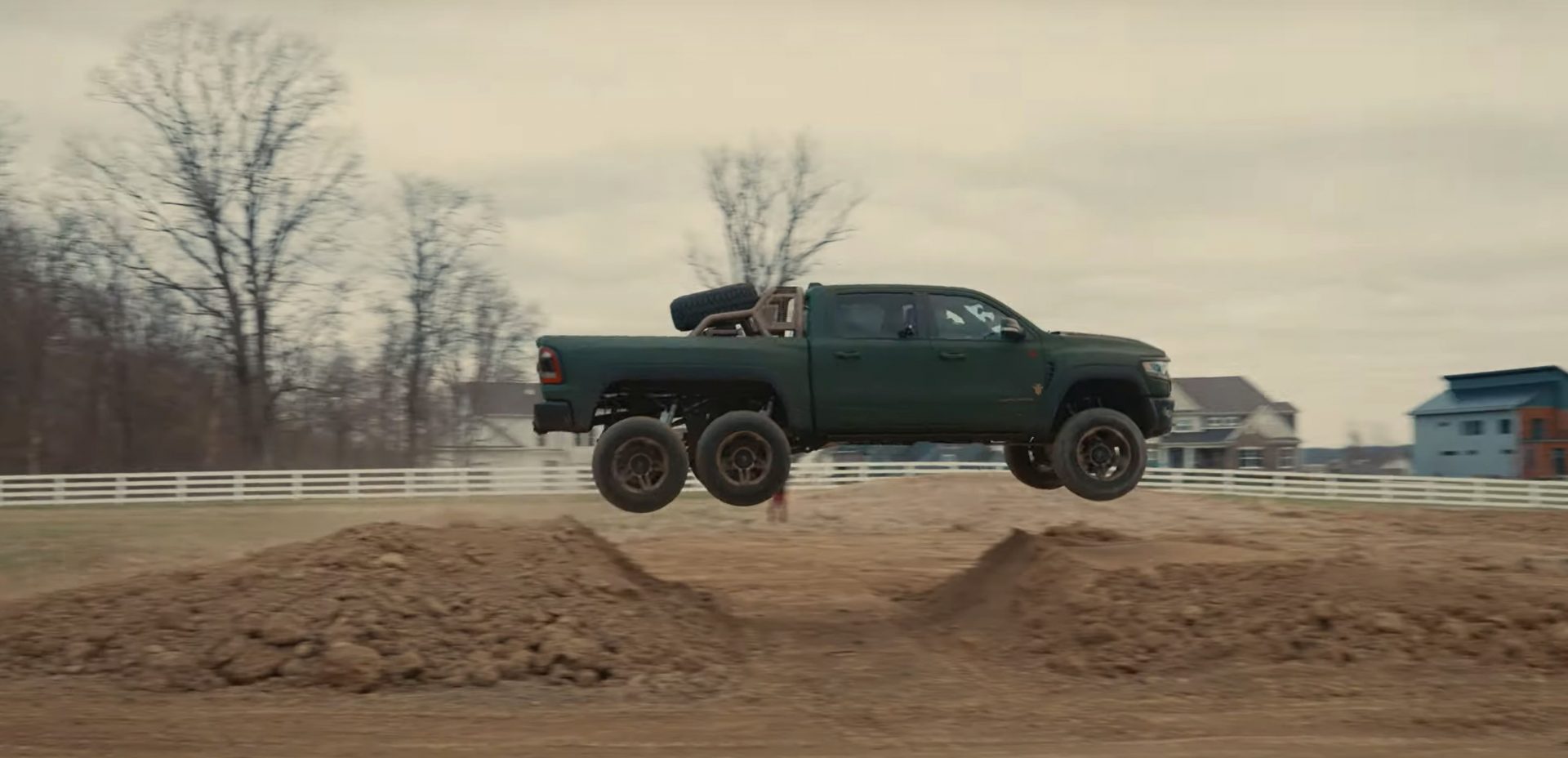 Apocalypse Ram TRX 6x6 Jumps Like It's a Record, Loses Parts in Rough ...
