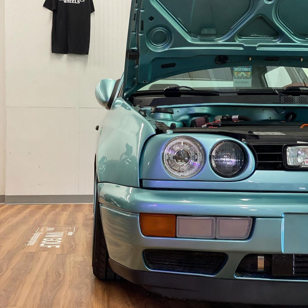 James Pumphrey's Mk3 VW Golf Rocks 2.5 Turbo Power and Rotiform Wheels