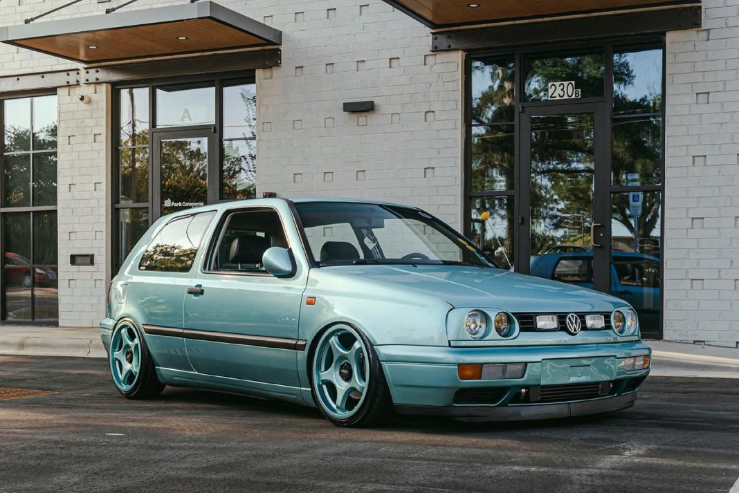 James Pumphrey's Mk3 VW Golf Rocks 2.5 Turbo Power and Rotiform Wheels