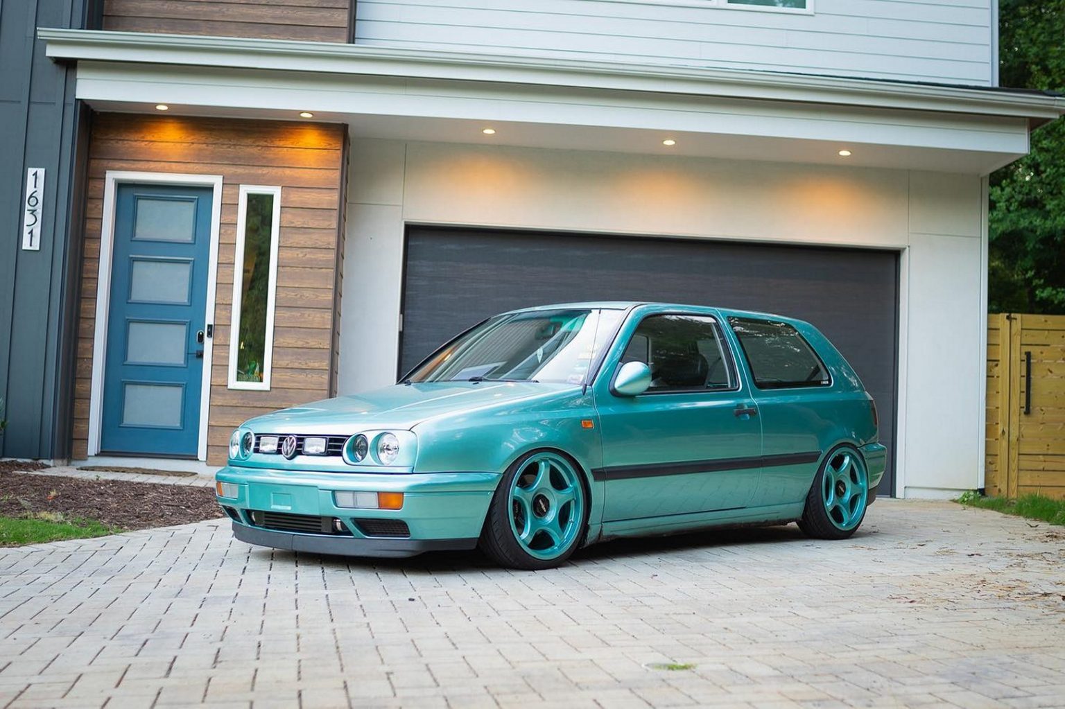 James Pumphrey's Mk3 VW Golf Rocks 2.5 Turbo Power and Rotiform Wheels