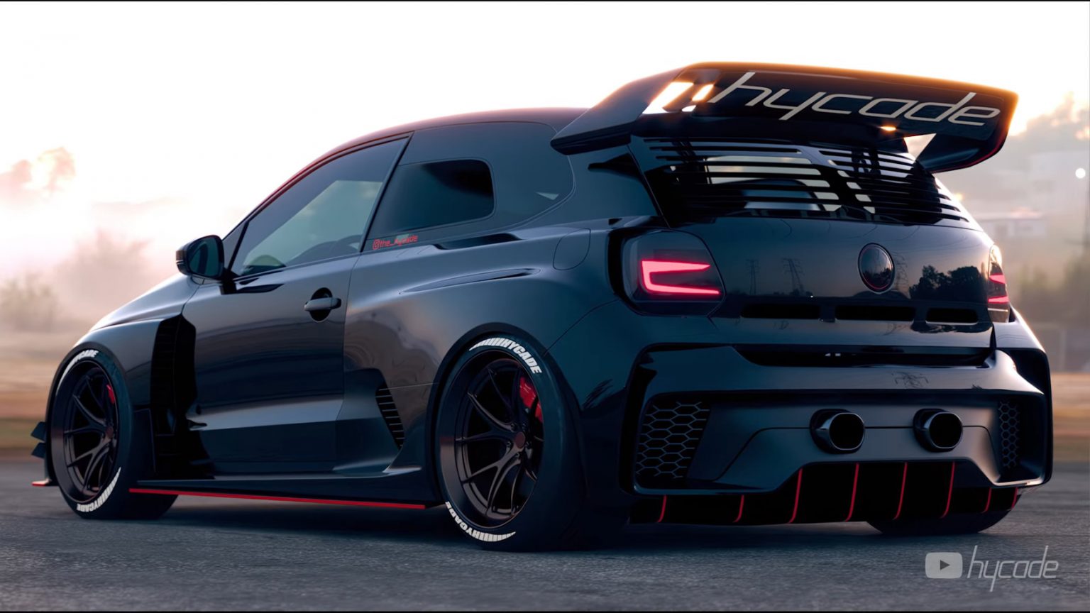 Mid-Engined VW Polo Has Audi R8 V10 and Widebody Kit in Hyper Hatch CGI