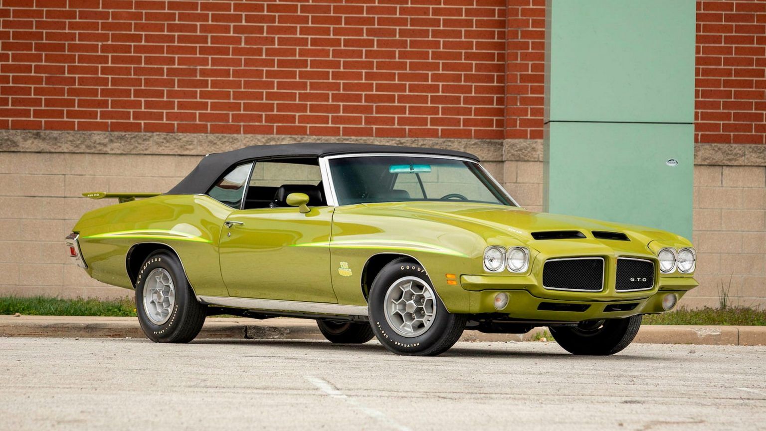 1 of 2 1971 Pontiac GTO Judge Convertibles in Tropical Lime Sells for ...