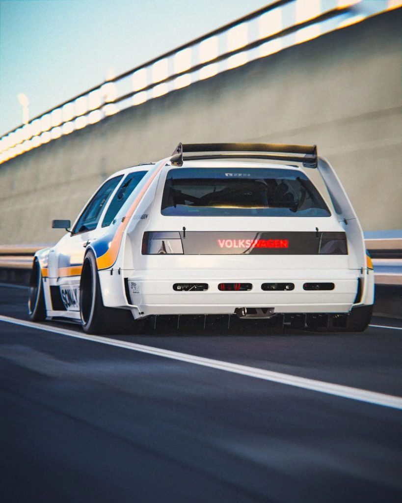 Tesla-Swapped Mk3 Volkswagen Golf Looks Like a German Rally Restomod