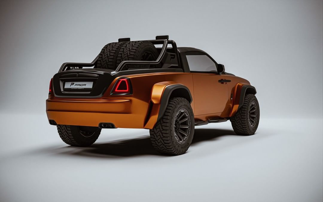 Lifted Rolls-Royce Wraith Pickup Truck Is a Natural, Comes in CGI 4x4 Form